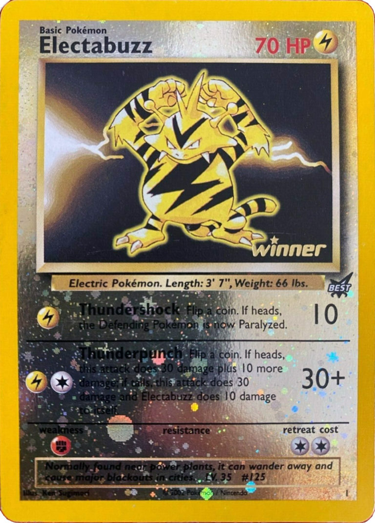 Winner Electabuzz (1/Best of Game English Promo) - Pokumon