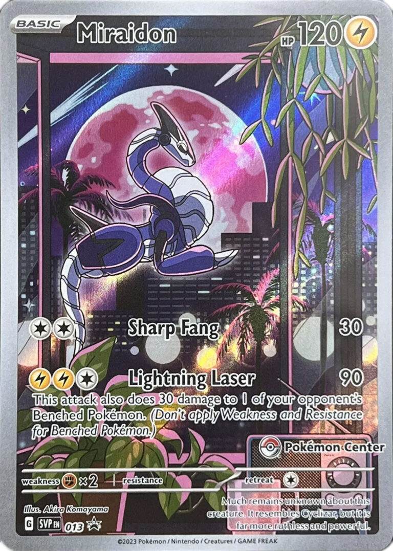 Pokemon Center Stamp Miraidon ex (SVP013 English Promo) - Pokumon