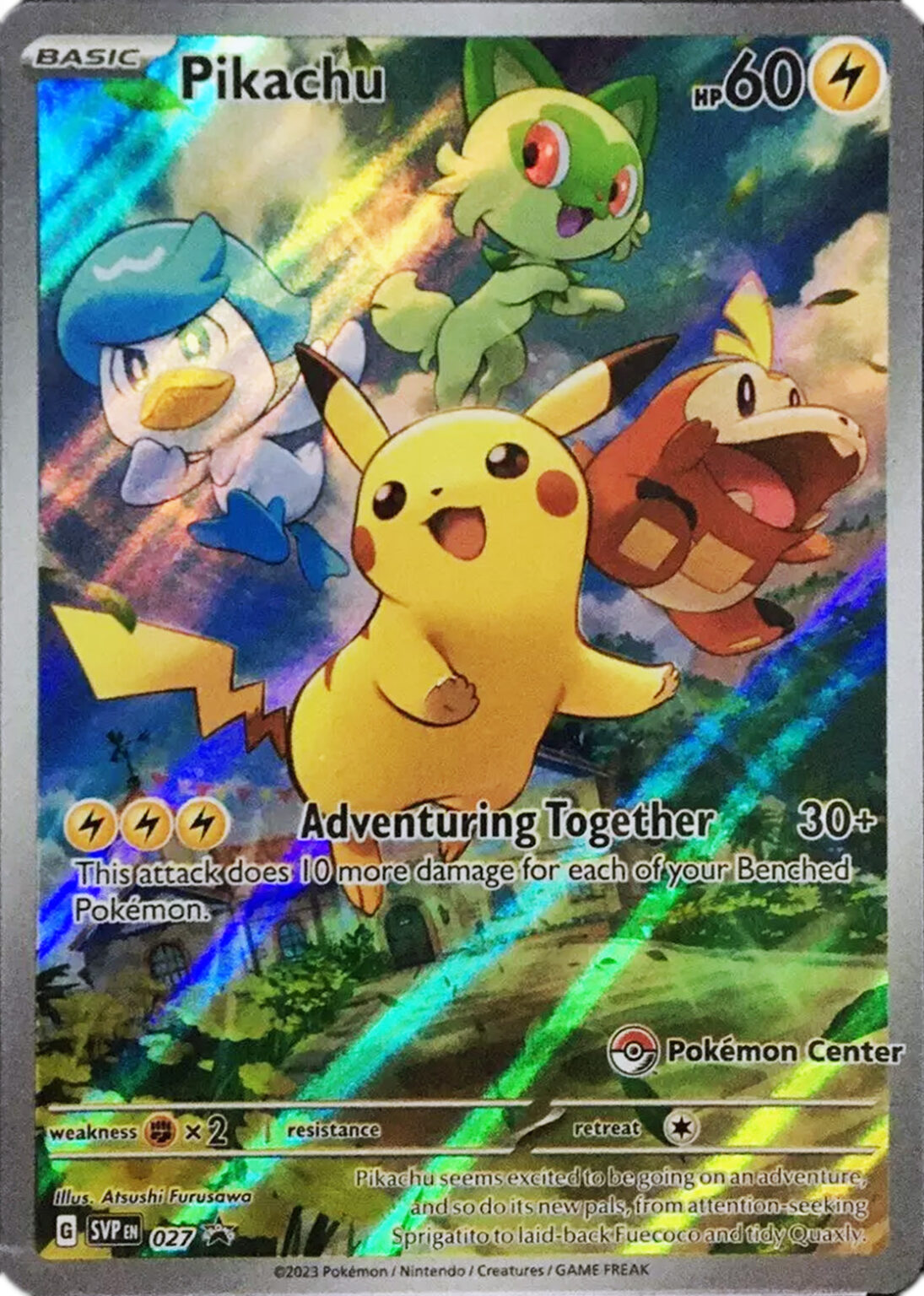 Pokemon Center Stamp Pikachu (SVP027 English Promo) - Pokumon