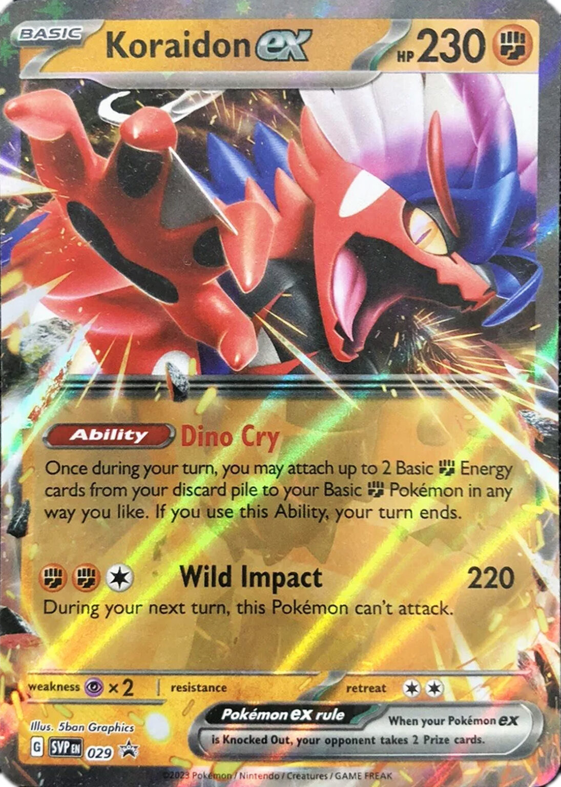 Koraidon ex (SVP029 English Promo) - Pokumon